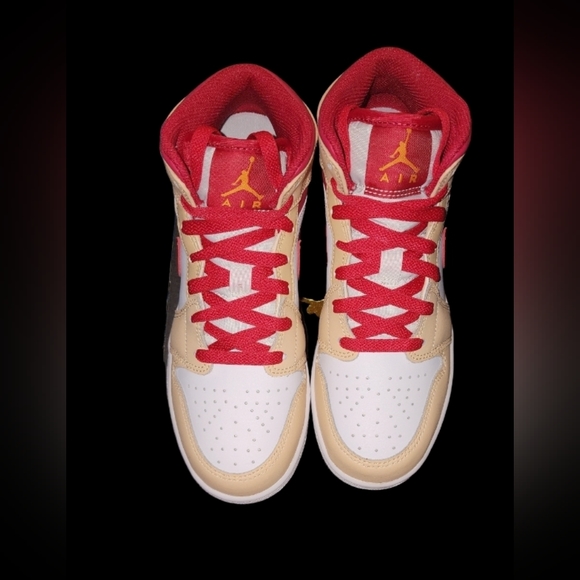 Jordan | Shoes | Jordan Mid Light Curry Cardinal Gs | Poshmark